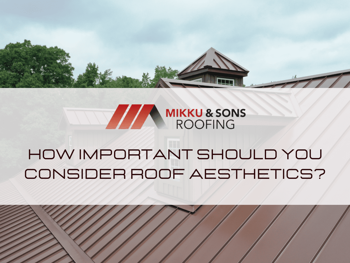 How Important Should You Consider Roof Aesthetics?